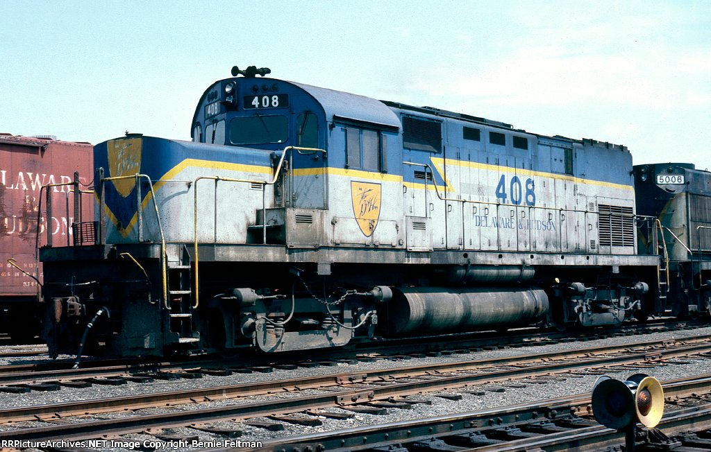 Delaware & Hudson Alco C420 #408, ready to depart Albany Yard,